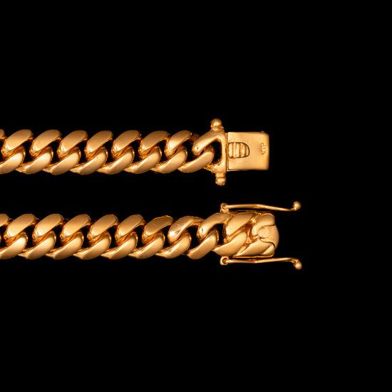 10K Miami Cuban Link Gold Chains